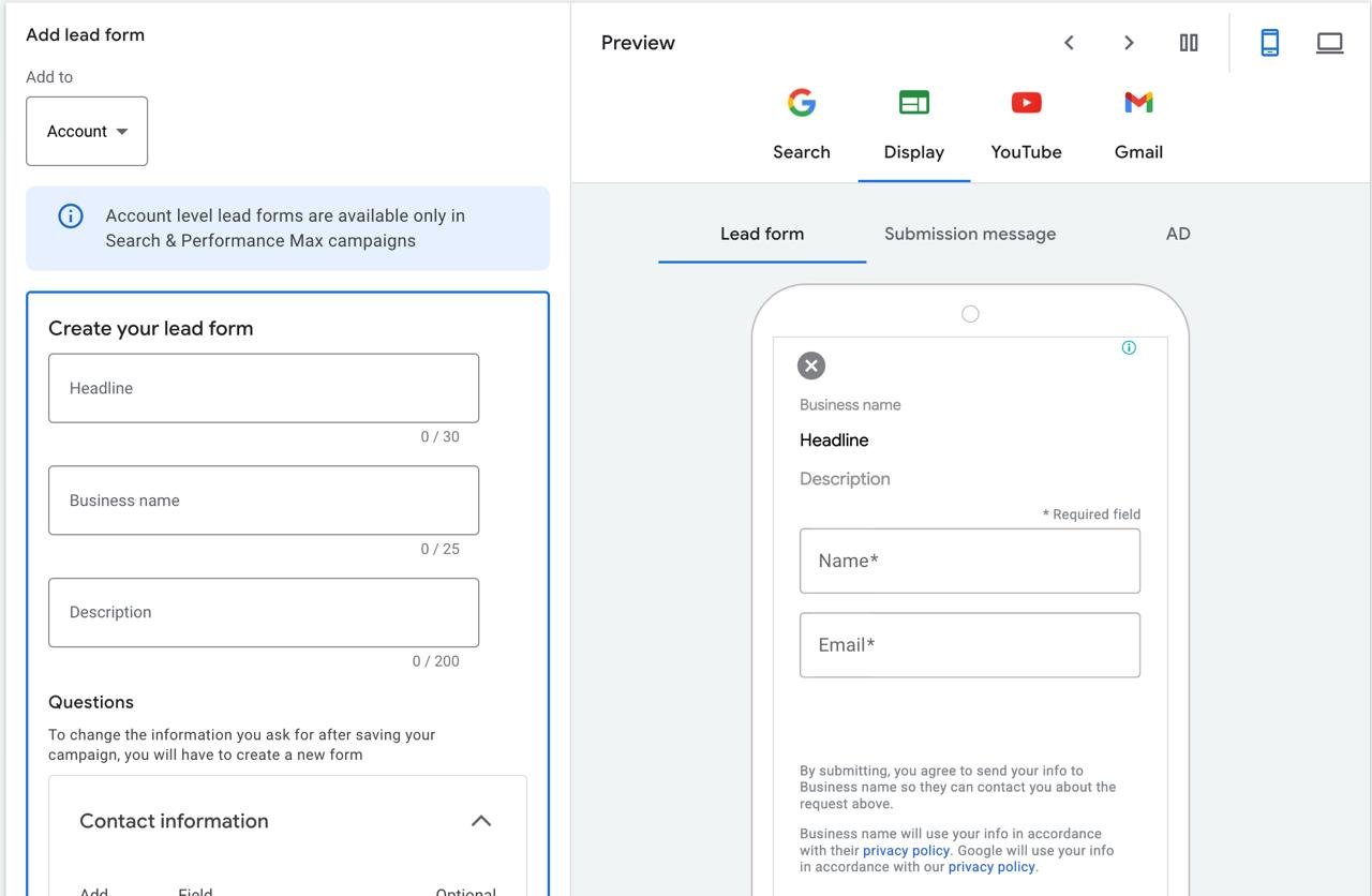 How to Use Google Ads Lead Form Assets for Leads